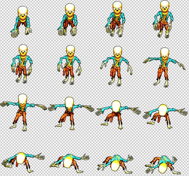 2d toon skeleton 3D Model in Game Assets 3DExport