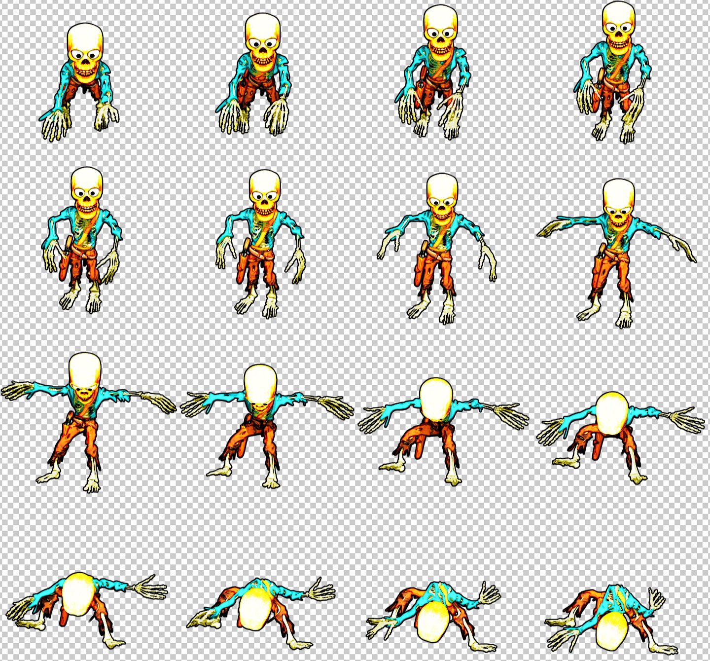 2d toon skeleton 3D Assets in Game Assets 3DExport