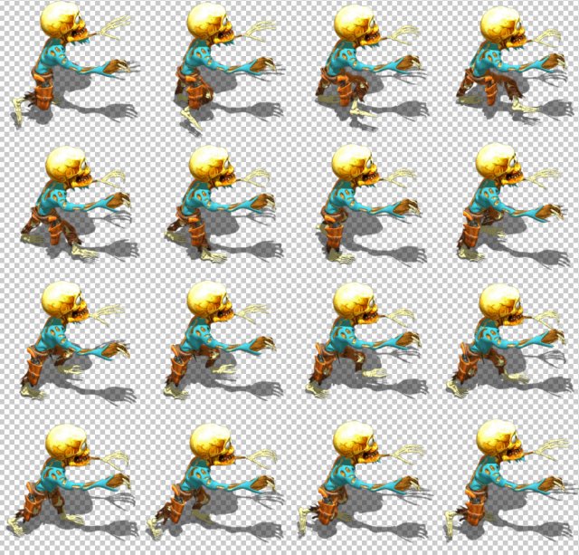 2d toon skeleton 3D Model in Game Assets 3DExport