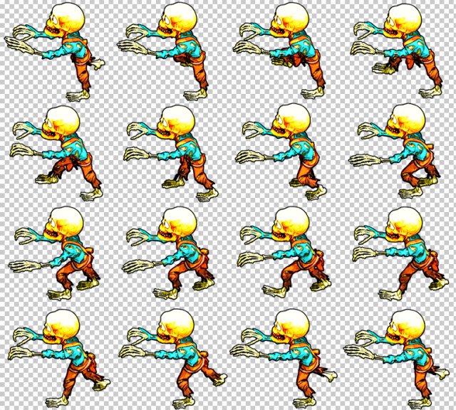 2d toon skeleton 3D Model in Game Assets 3DExport