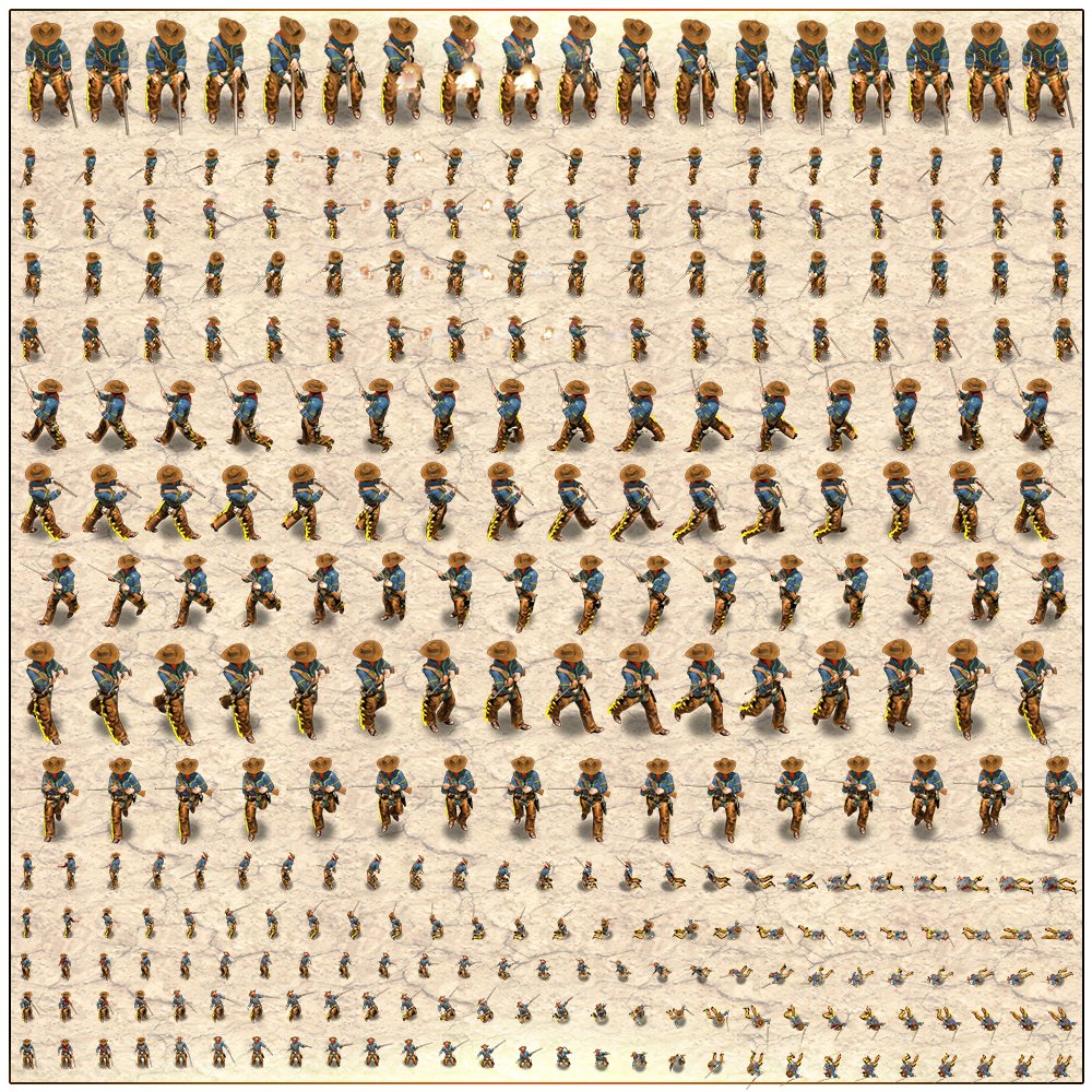 2d cowboy with rifle 3D Assets in Game Assets 3DExport