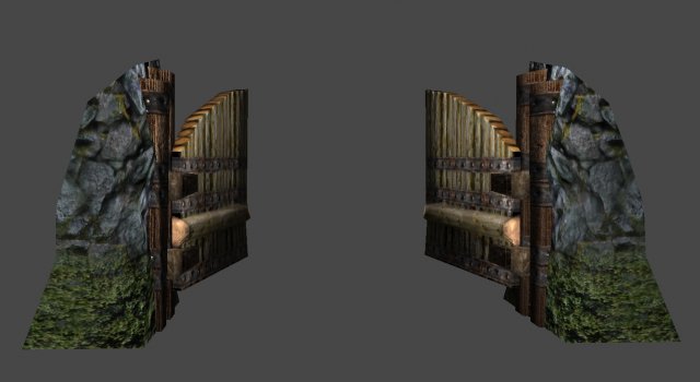 wooden gate 3D Model in Buildings 3DExport