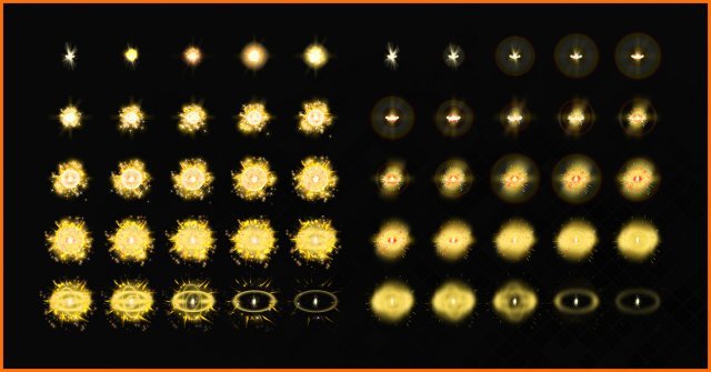 2d explosion animations pack 3D Model in Animations 3DExport