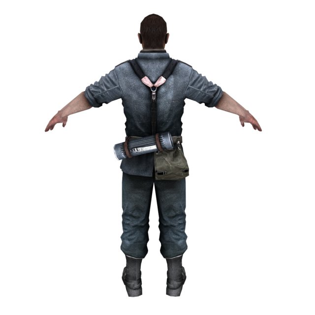 wwii nazi soldier Modelo 3D in Hombre 3DExport