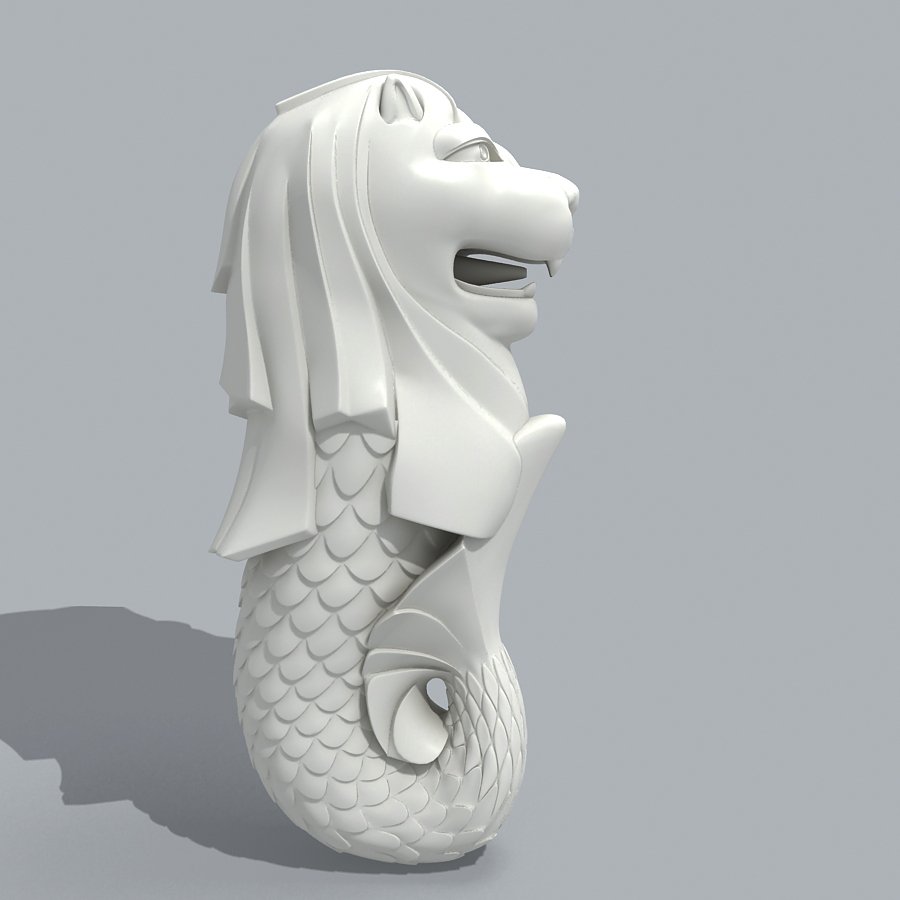 merlion 3D Models in Sculpture 3DExport
