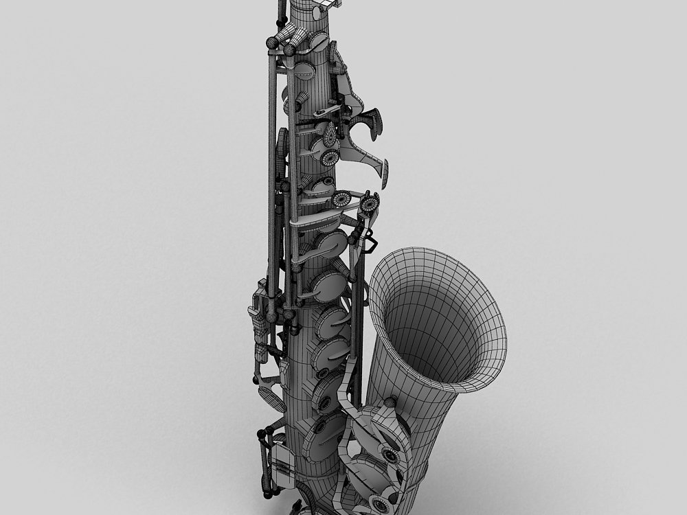 saxophone 3D Models in Brass 3DExport