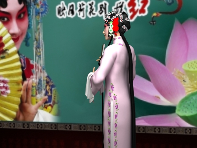 female chinese peking opera character 3D Model in Woman 3DExport