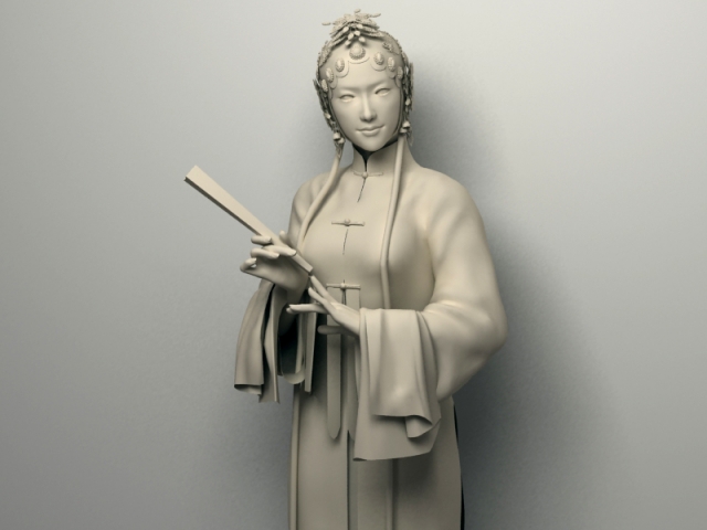 female chinese peking opera character 3D Model in Woman 3DExport