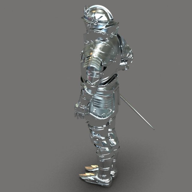 knight armor 3D Model in Armor 3DExport