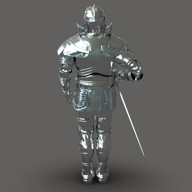 knight armor 3D Model in Armor 3DExport