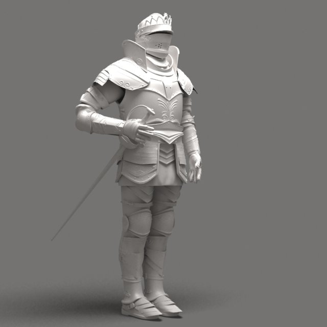 knight armor 3D Model in Armor 3DExport