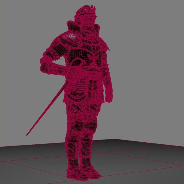 knight armor 3D Model in Armor 3DExport