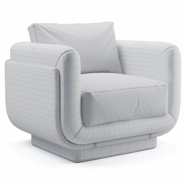 Ebisu Armchair 3D Model in Chair 3DExport