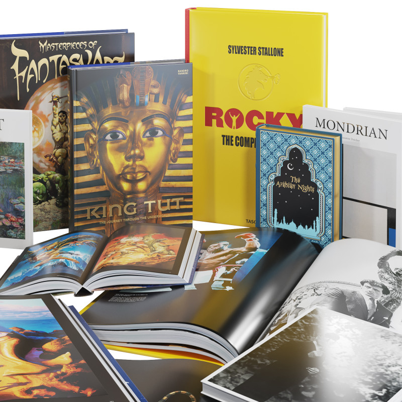 Books Collection Set 8 3D Model in Other 3DExport