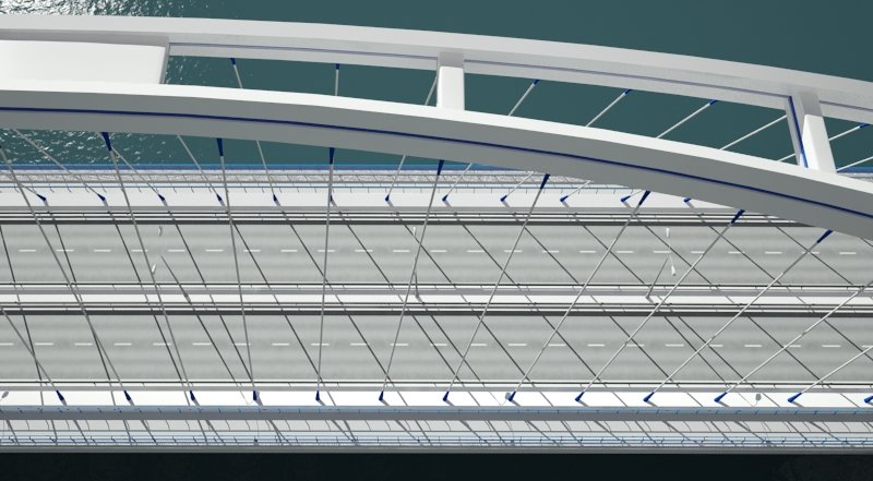 Arched bridge 3D Model in Bridge 3DExport