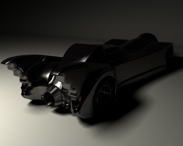 batmobile 3D Model in Concept 3DExport