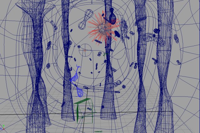 cell scene 3D Model in Animations 3DExport