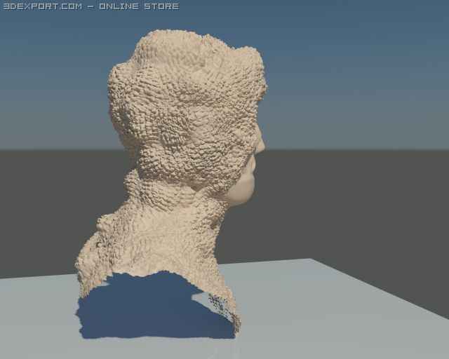 funny mutant head sculpture Free 3D Model in Sculpture 3DExport