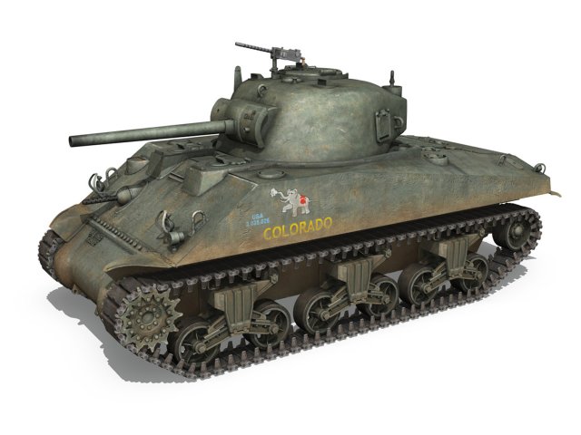 m4a2 sherman - colorado 3D Model in Tank 3DExport