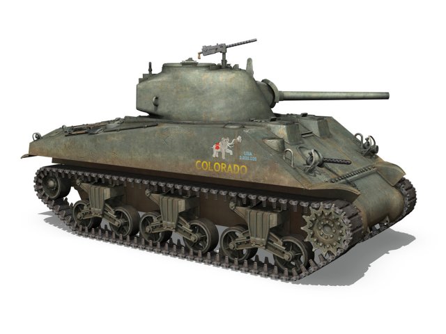 m4a2 sherman - colorado 3D Model in Tank 3DExport