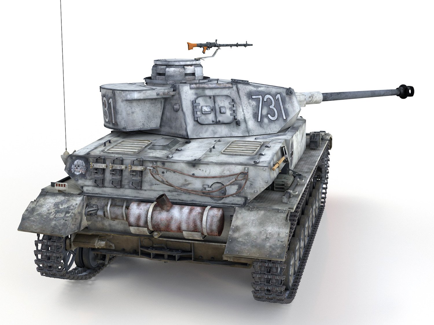 PzKpfw IV - Panzer 4 - Ausf G - 731 3D Model in Tank 3DExport