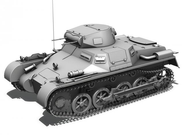 pzkpfw 1 - panzer 1 - ausf a 3D Model in Tank 3DExport