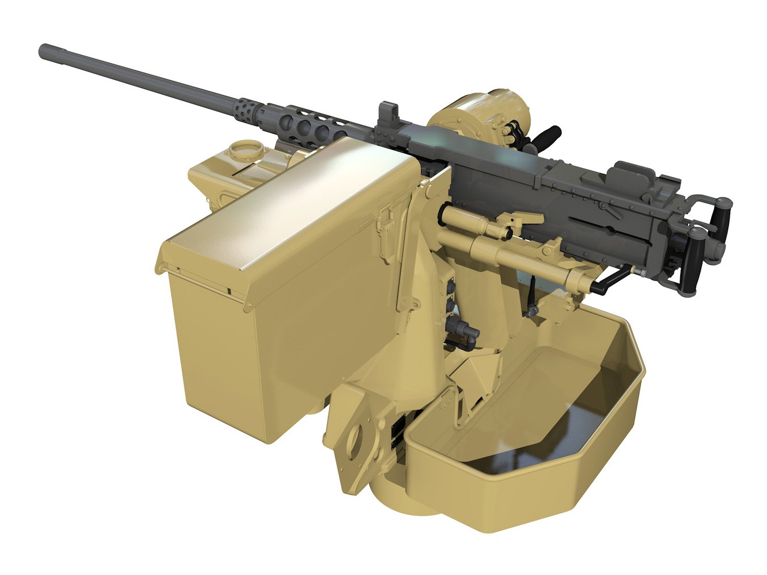 RWS Kongsberg Protector M151 M2 3D Model in Machine Gun 3DExport