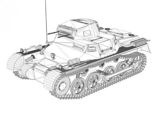 panzerkampfwagen 1 panzer 1 collection Modèle 3D in Tank 3DExport