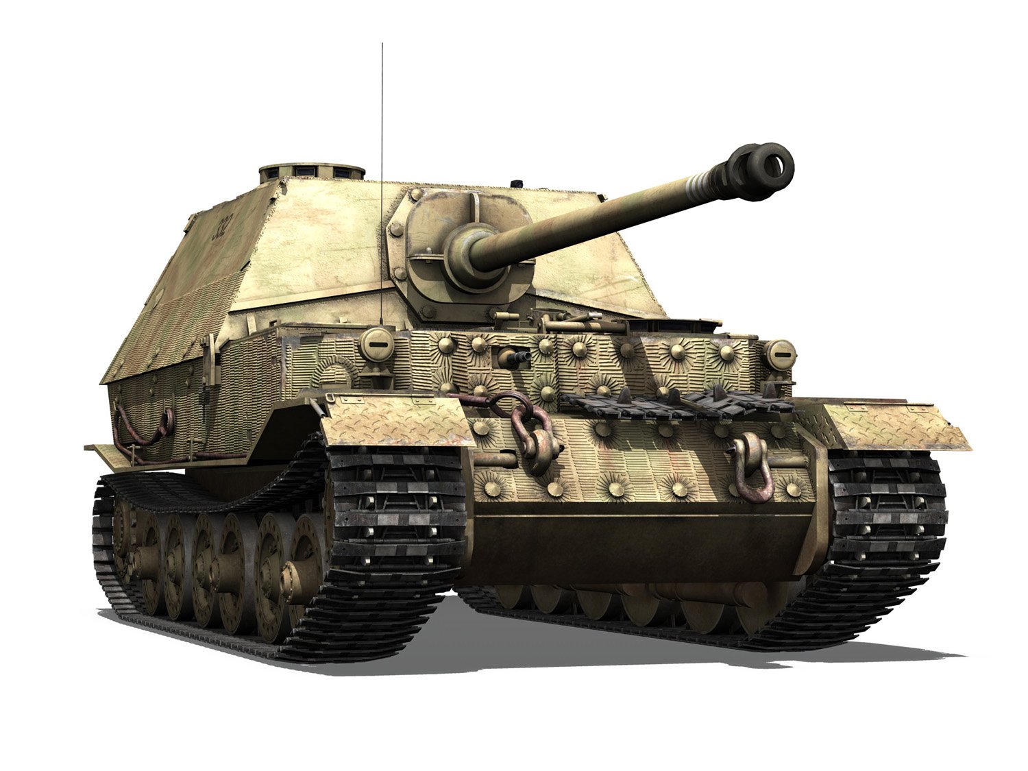 SDKFZ 184 - Elefant Tank destroyer - Tiger - 332 3D Model in Tank 3DExport