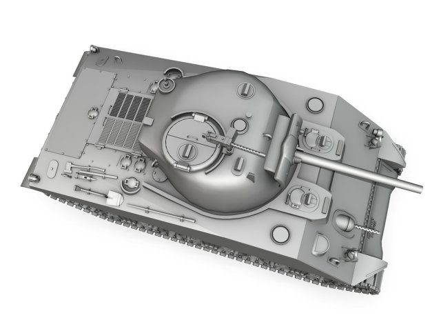 m4a2 sherman medium tank 3D Model in Tank 3DExport