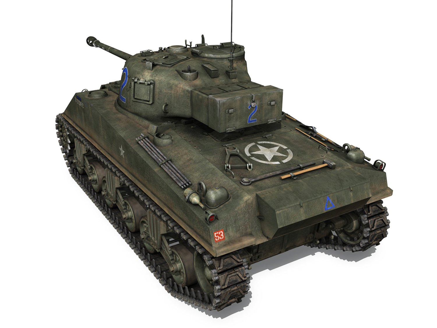 M4 Sherman MK VC Firefly Spitfire 3D Model in Tank 3DExport