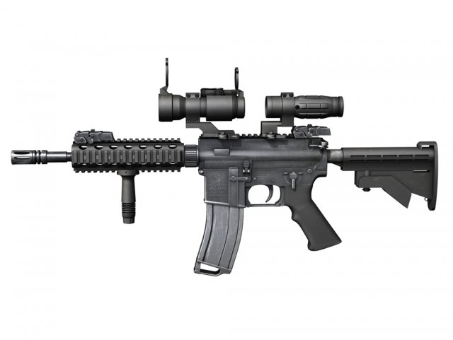colt m4a1 sopmod aimpoint 3D Model in Assault Rifles 3DExport