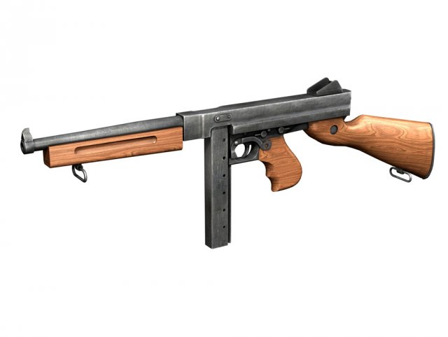 thompson submachine collection 3D Model in Submachine Guns 3DExport