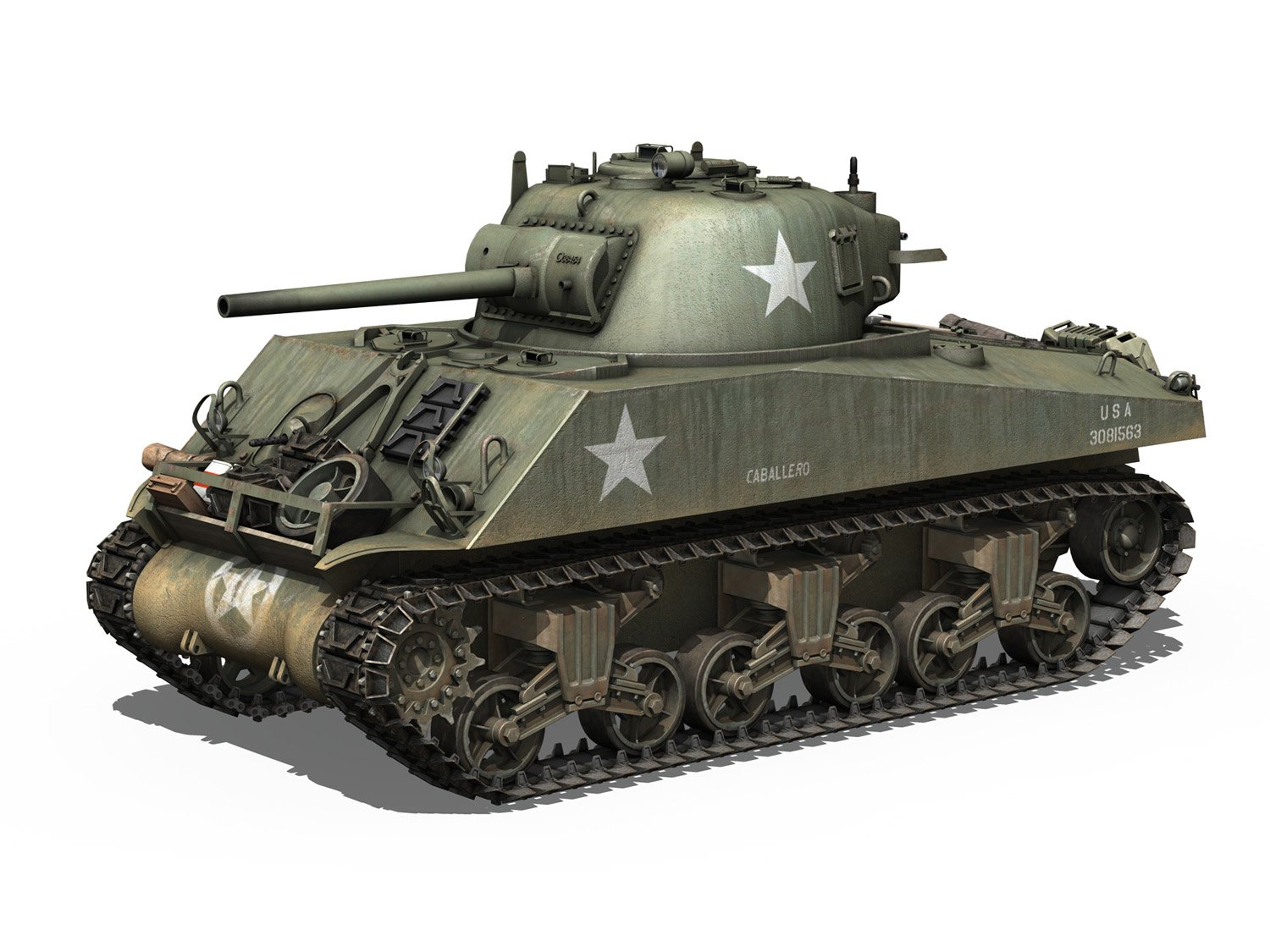 M4A3 Sherman Collection 3D Model in Tank 3DExport