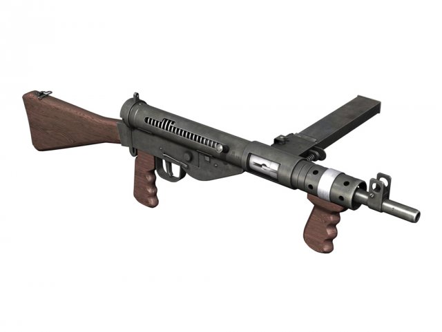 sten submachine collection 3D Model in Submachine Guns 3DExport