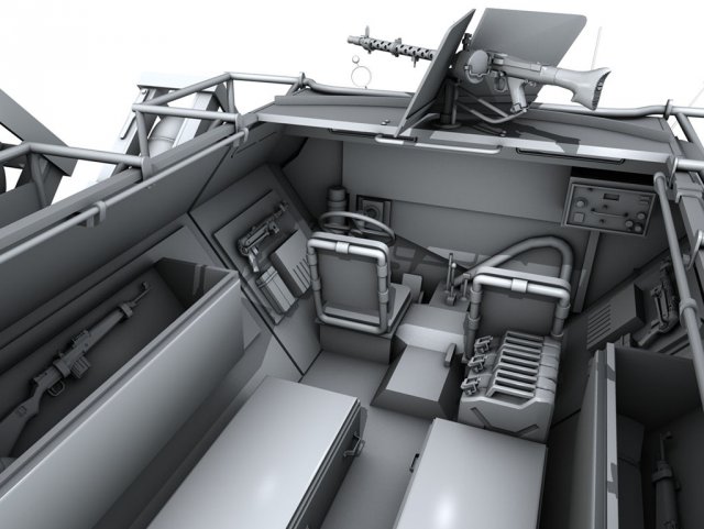 sdkfz 251 ausf c walking stuka 3D Model in Tank 3DExport