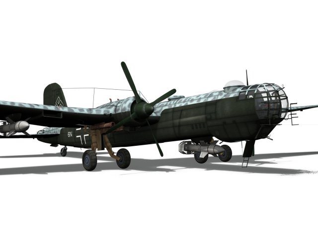 heinkel he 177 a5 greif 5kg 100 3D Model in Bomber 3DExport