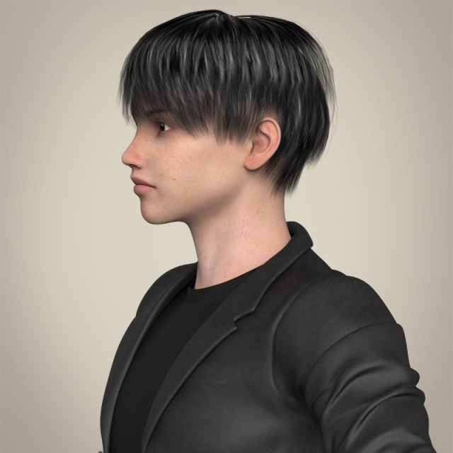 realistic young handsome boy 3D Model in Man 3DExport