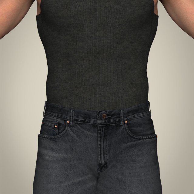 realistic muscular handsome guy 3D Model in Man 3DExport