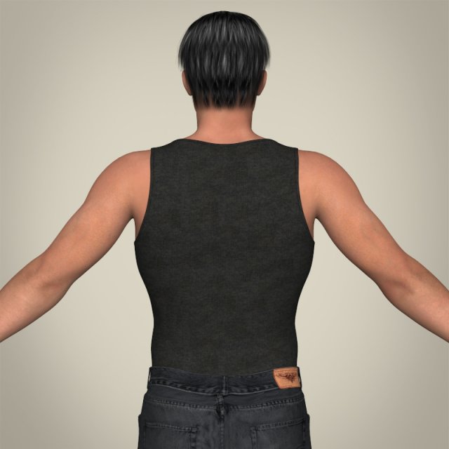realistic muscular handsome guy 3D Model in Man 3DExport