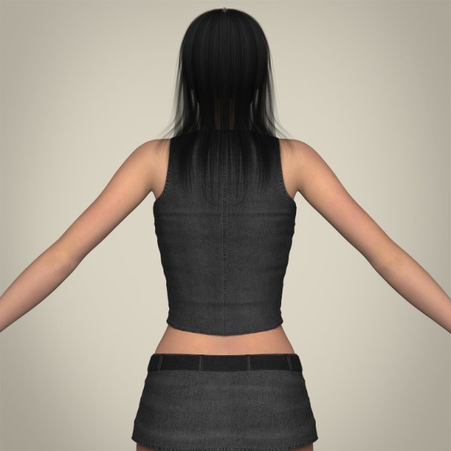 realistic beautifuly girl 3D Model in Woman 3DExport