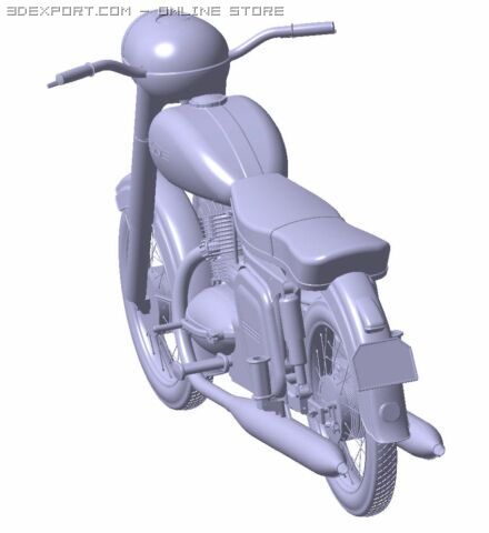 jawa 250 3D Model in Motorcycle 3DExport