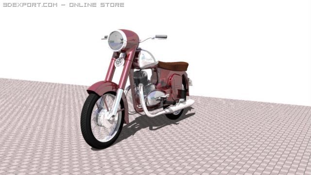 jawa 250 3D Model in Motorcycle 3DExport