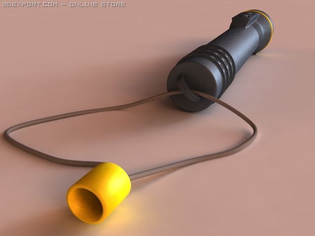 Flashlight Free 3D Model in Bulb 3DExport