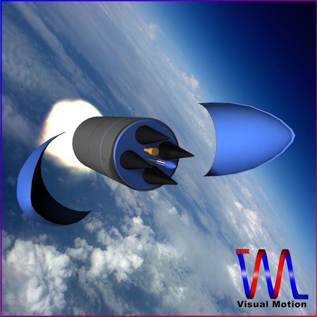 jl-2 ballistic missile 3D Model in Projectiles 3DExport