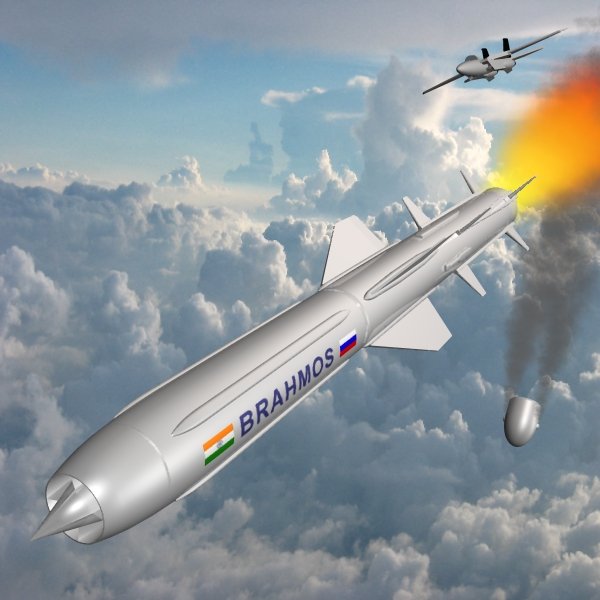 DRDO BrahMos ALCM Missile 3D Model in Projectiles 3DExport
