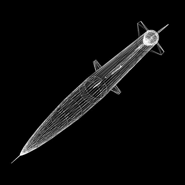 chinese css7 missile 3D Model in Projectiles 3DExport