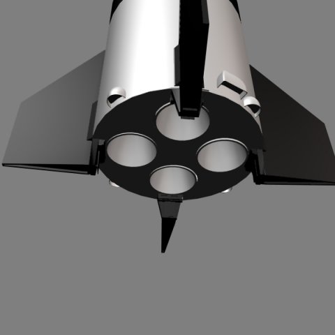 chinese css2 irbm missile 3D Model in Projectiles 3DExport