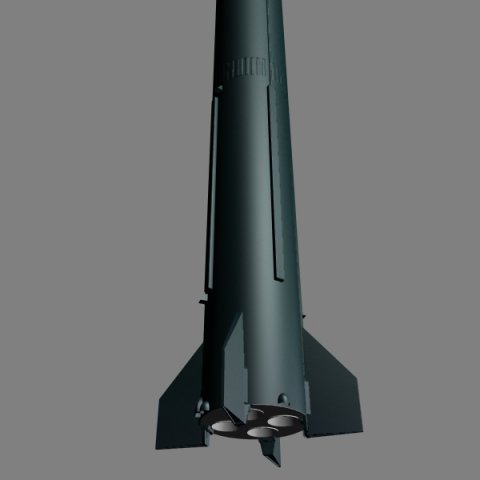 chinese css2 irbm missile 3D Model in Projectiles 3DExport