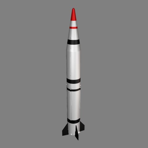chinese css2 irbm missile 3D Model in Projectiles 3DExport